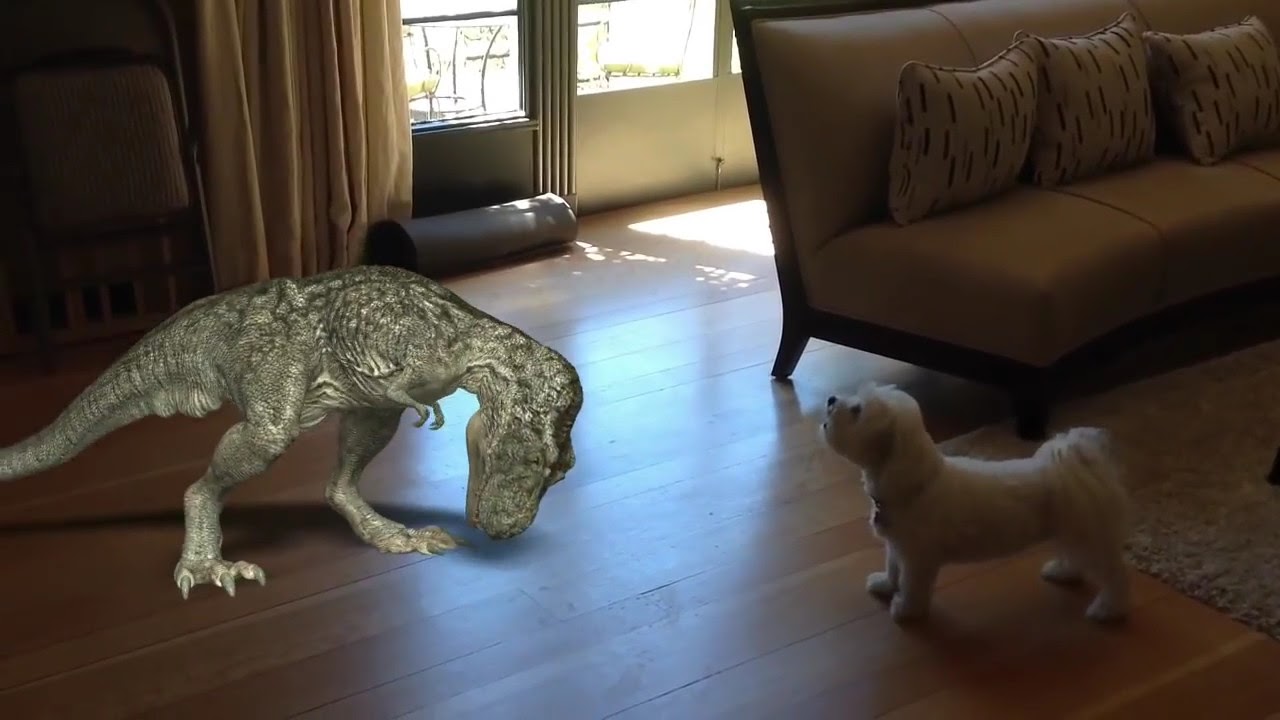 T-Rex vs Dog--Efexio! - YouTube