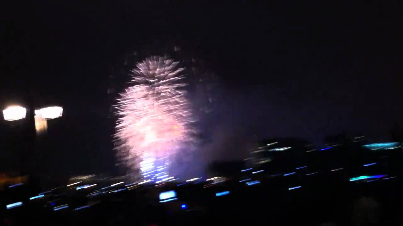fireworks at london bridge by amit ranade - YouTube