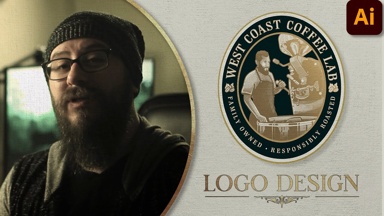 How to Make a Vintage Logo | Adobe Illustrator - YouTube
