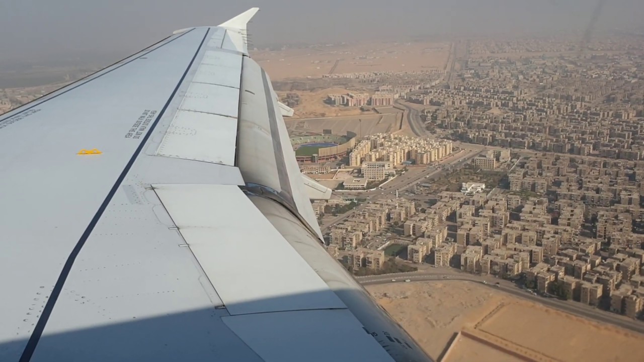 Landing flight Athens-Cairo 27.2.2019 - YouTube