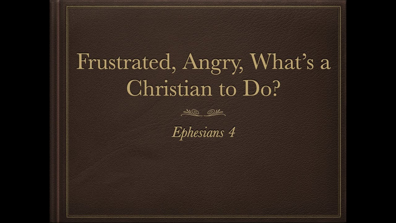 6 7 2020 am - Frustrated, Angry, What's a Christian to Do/ - YouTube