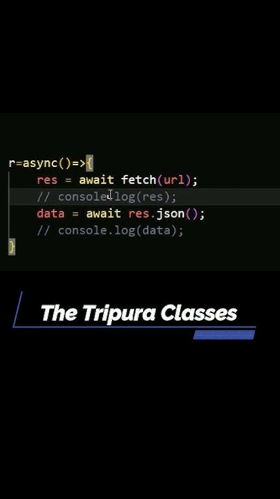 Async Await Javascript Thetripuraclasses Webdevelopment Shorts Youtube