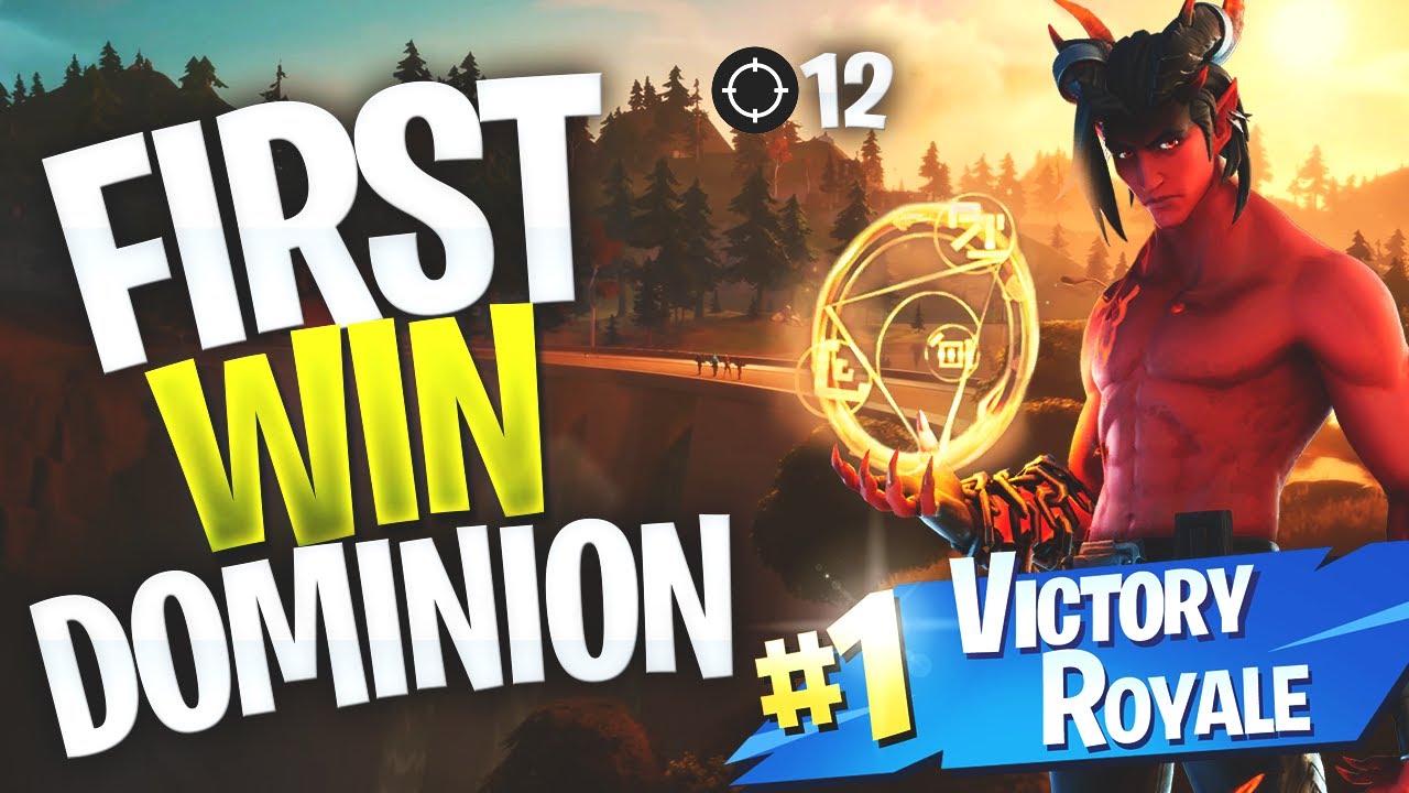 My First Win With *New Dominion SKIN* | 12 Elims In Fortnite Battle ...