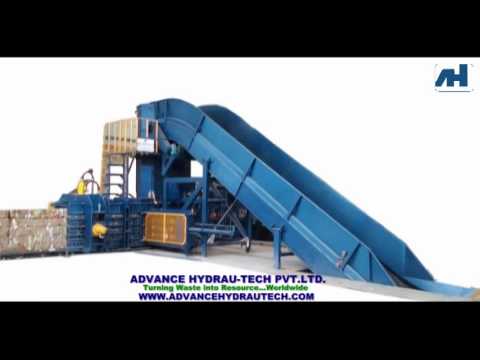 Automatic Baler - Fully Auto Tie Horizontal Baler for Cardboard/OCC ...