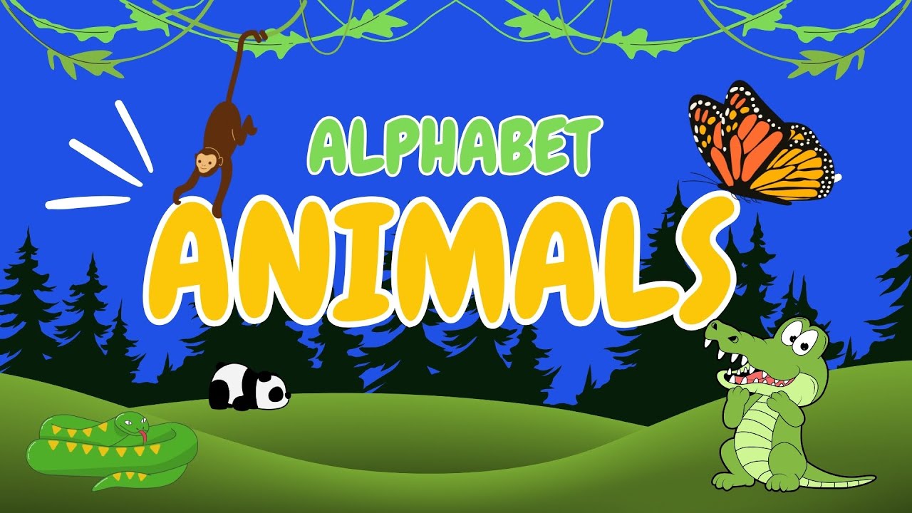 ALPHABET ANIMALS SONG & MORE LEARNING FUN - YouTube