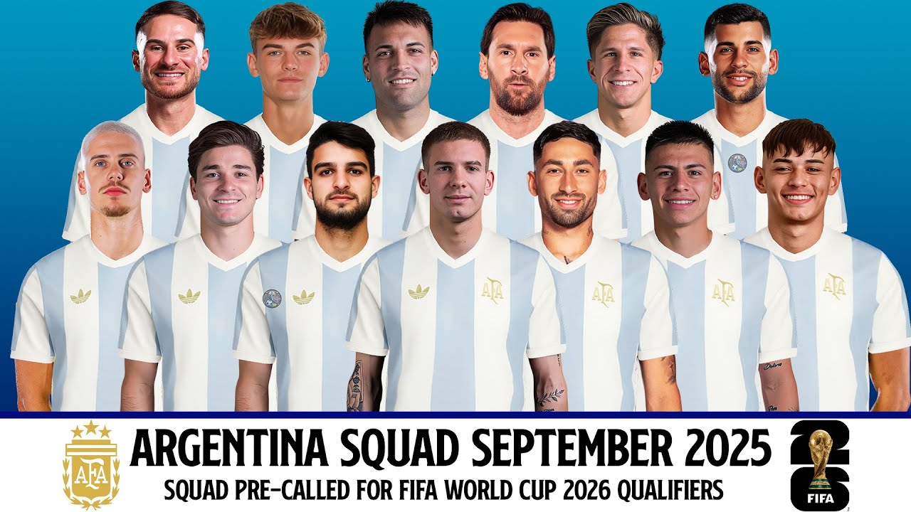 Argentina Squad Pre-Called September 2025 | Argentina Squad 2025 | FIFA ...