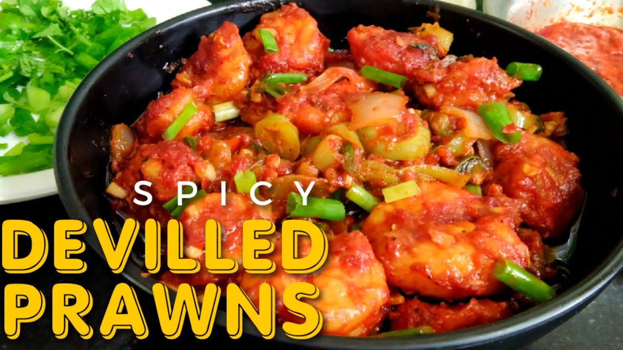 இறால் டெவில்/Srilankan Style Devilled Prawns in Tamil/Prawn Stir Fry ...