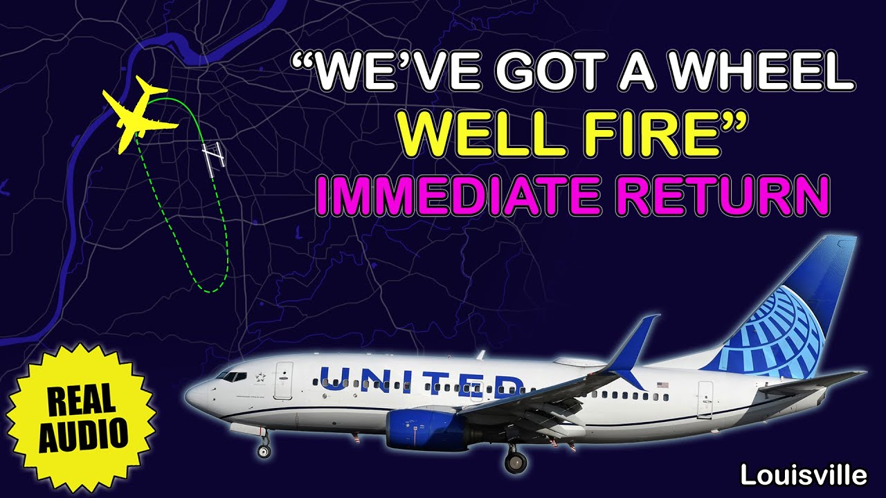 Wheel well fire shortly after takeoff. Immediate return. United B737 ...