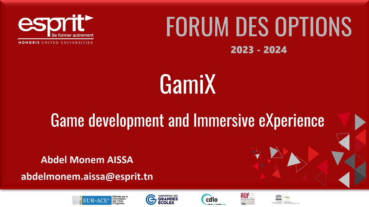 Présentation de l'option GamiX 2023 2024 - YouTube