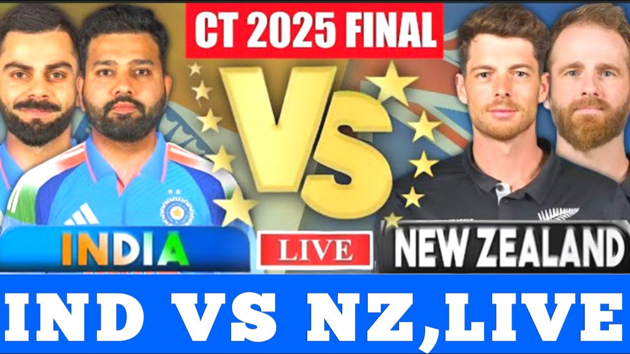 🔴Live: IND vs NZ - DUBAI | Champion Trophy 2025 Final | INDIA VS New ...