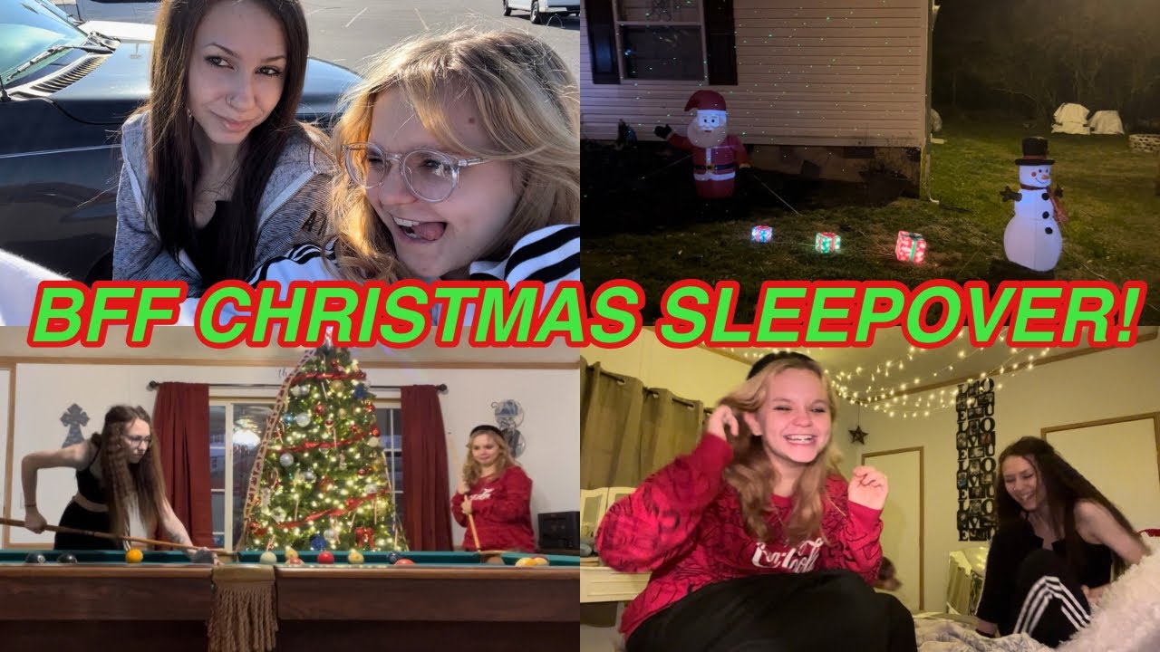 BFF SLEEPOVER VLOG / Vlogmas Day 17 - YouTube