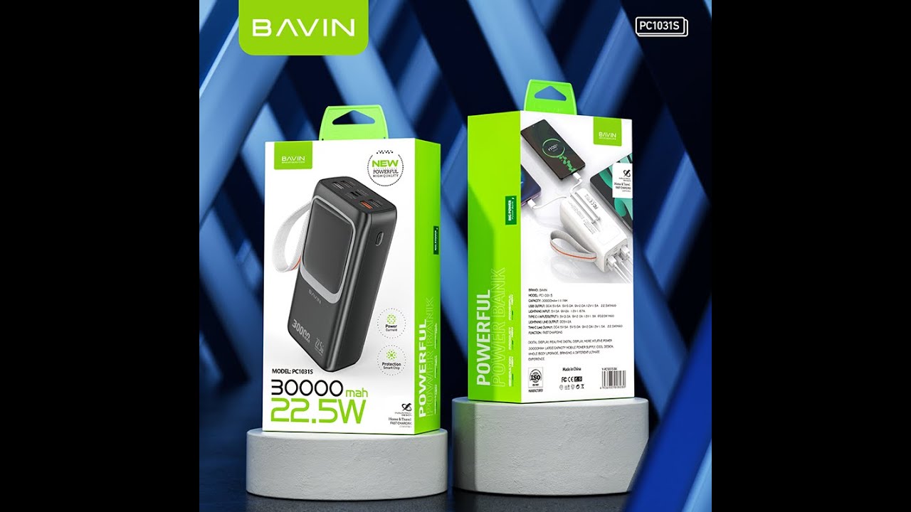 Unboxing BAVIN PC1031S 30000mAHh Power Bank - YouTube
