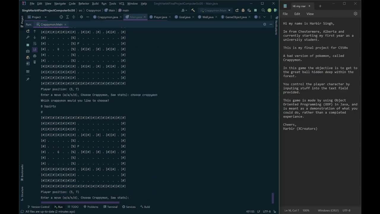 Crappymon (CS50x Final Project) - YouTube