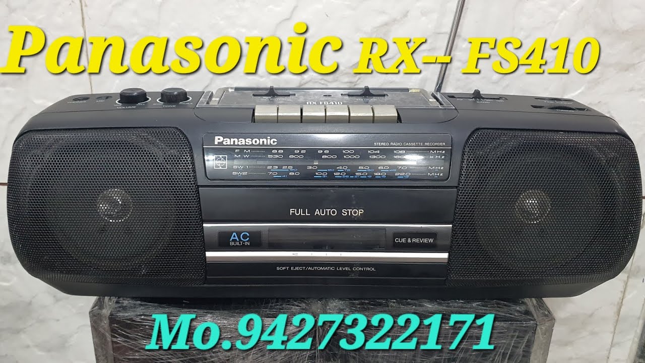 PANASONIC RX-FS410 FM, RADIO CASSETTE RECORDER COMPLETE MADE IN JAPAN ...