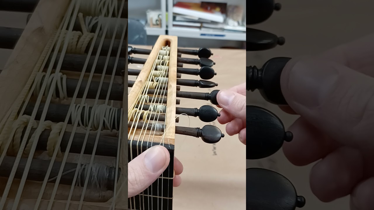 Changing a Lute String - or classical guitar/Ukulele string - YouTube