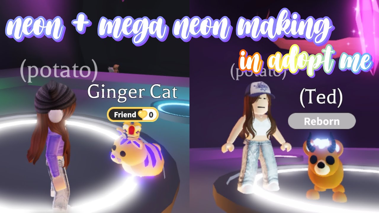 making my *first* mega neon ultra rare in adopt me! 🌈🐱 - YouTube