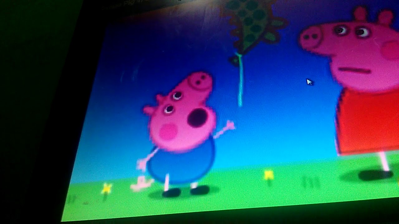 GEORGE CRYING DINO BALLOON LOSING - YouTube
