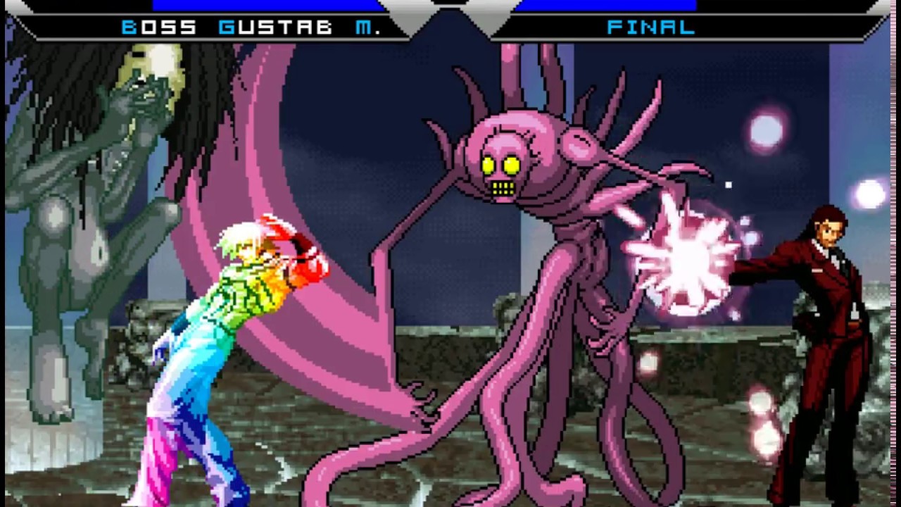 [KOF MUGEN] Phoenix Colorful & Boss Gustab Munchausen VS Kyouki & FINAL ...