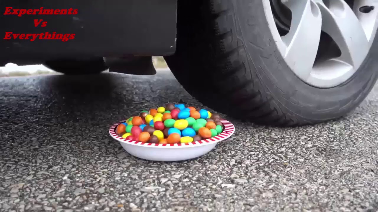 Crushing crunchy things and soft things by car | EXPERIMENTS VS ...