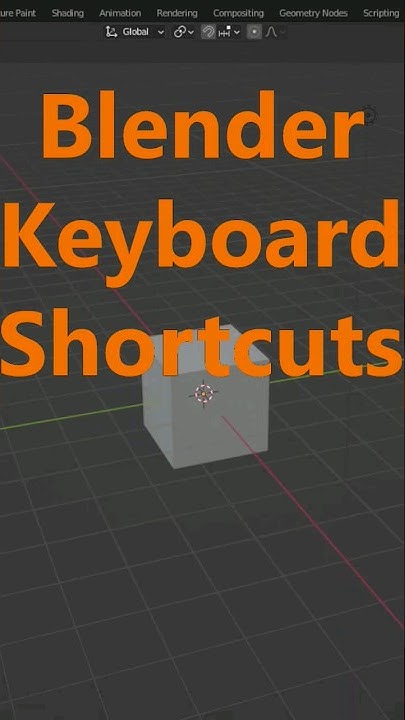 Blender Keyboard Shortcuts for Moving, Scaling and Rotating. - YouTube