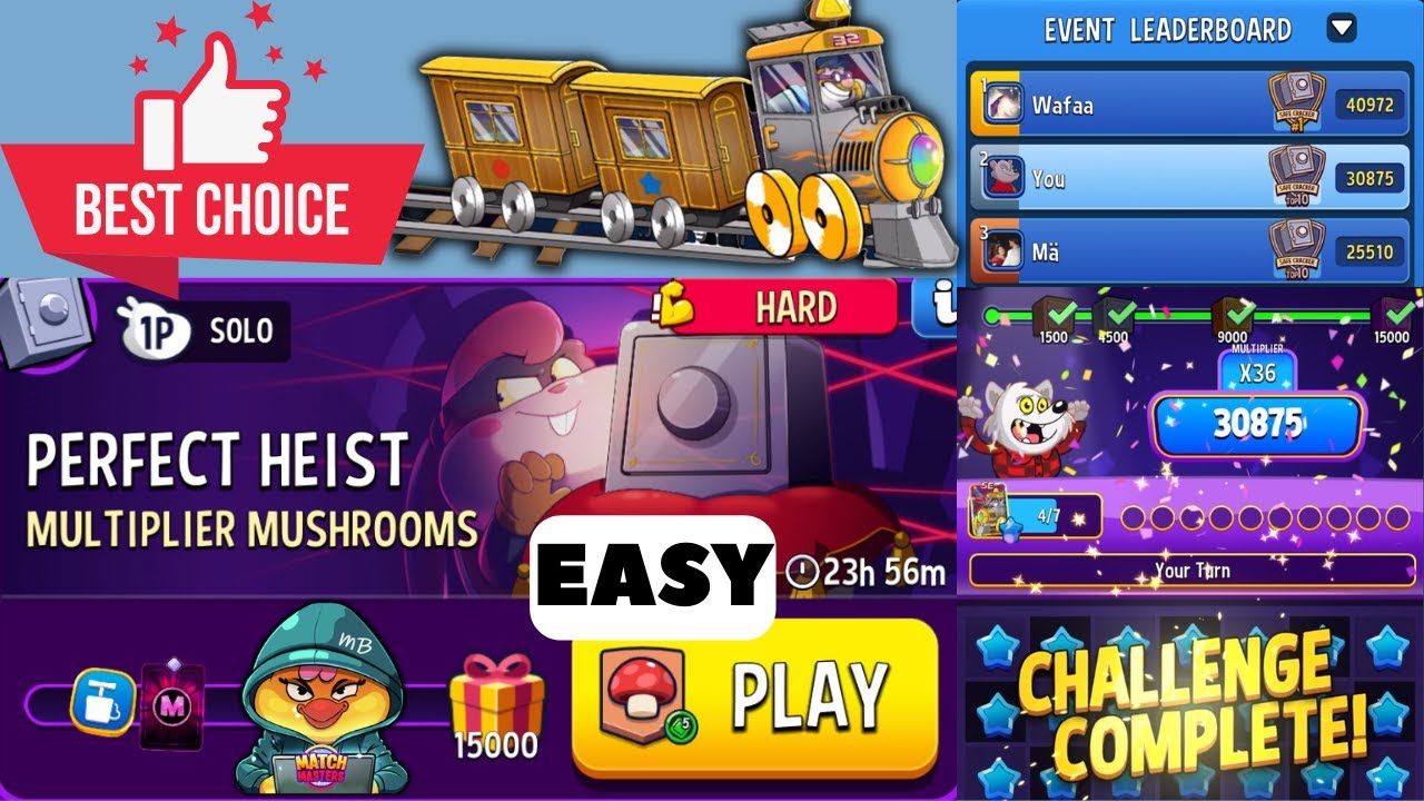 HARD Solo Challenge Perfect Heist Multiplier Mushrooms Gimme Green ...