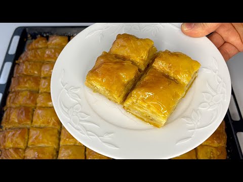 Bu baklavanın yapımı herkes hayran kaldı yiyenler tarifi istedi en kolay baklava tarifi