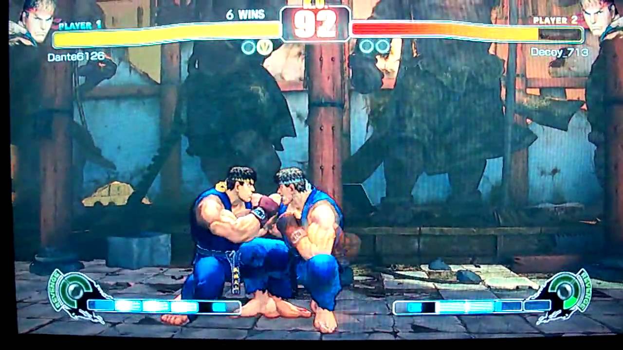 SF4 Ryu vs. Ryu (Brother vs. Brother) 12/23/09 Match Set 4 - YouTube