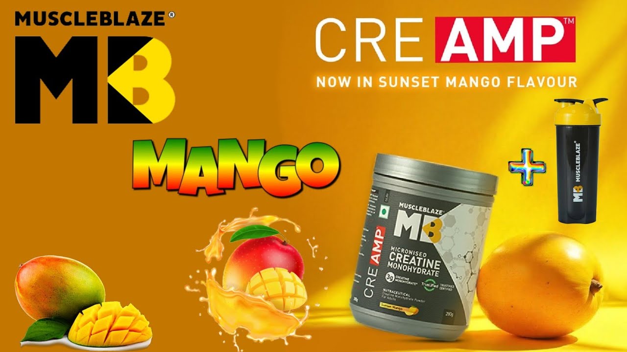 Muscleblaze Mango 🥭 Flavour Creatine| Mango Sunset Creatine Review ...