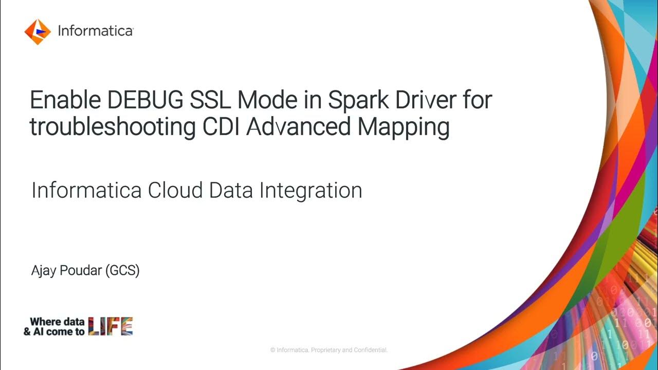 How to Enable DEBUG SSL Mode in Spark Driver for troubleshooting CDI Advanced Mapping - YouTube