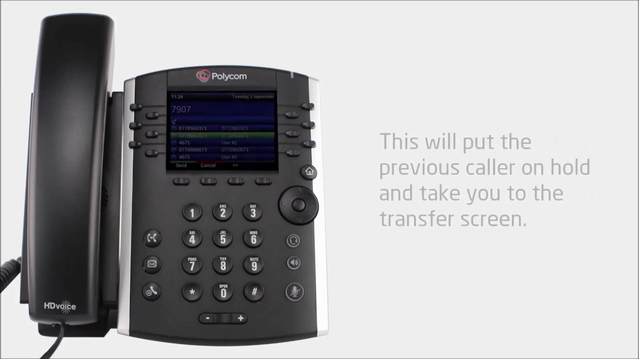 Transferring a call - YouTube