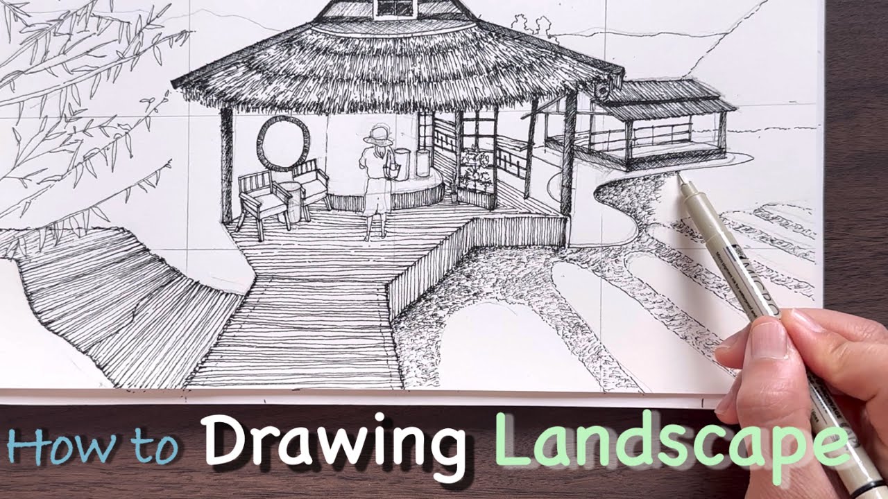 Drawing Landscape @ Chiangmai - YouTube