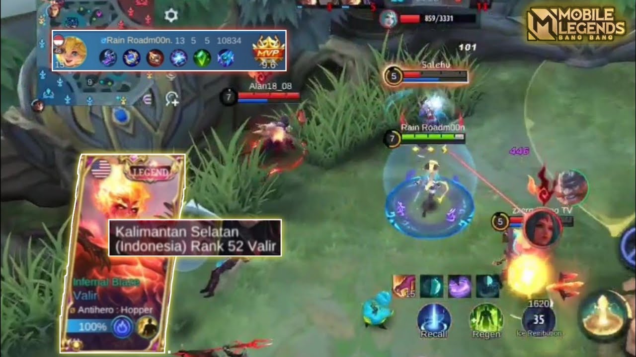 GAMEPLAY JOY JUNGLER SELAMATKAN MMR TOP GLOBAL VALIR - Mobile Legends ...