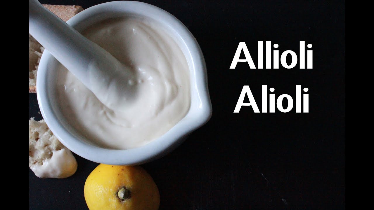 Cómo preparar alioli /allioli en tres minutos por Spanish Cooking - YouTube
