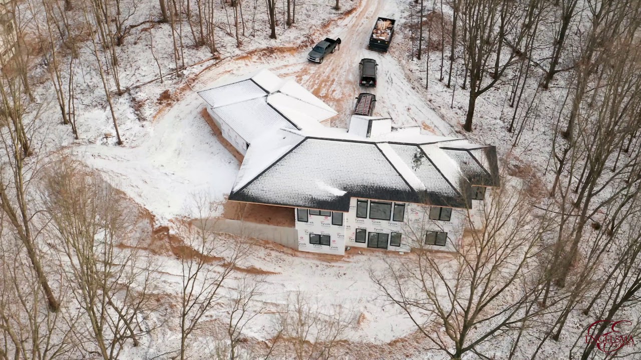 Ada, MI - House in Progress Drone Video - Engelsma Homes Custom Home ...