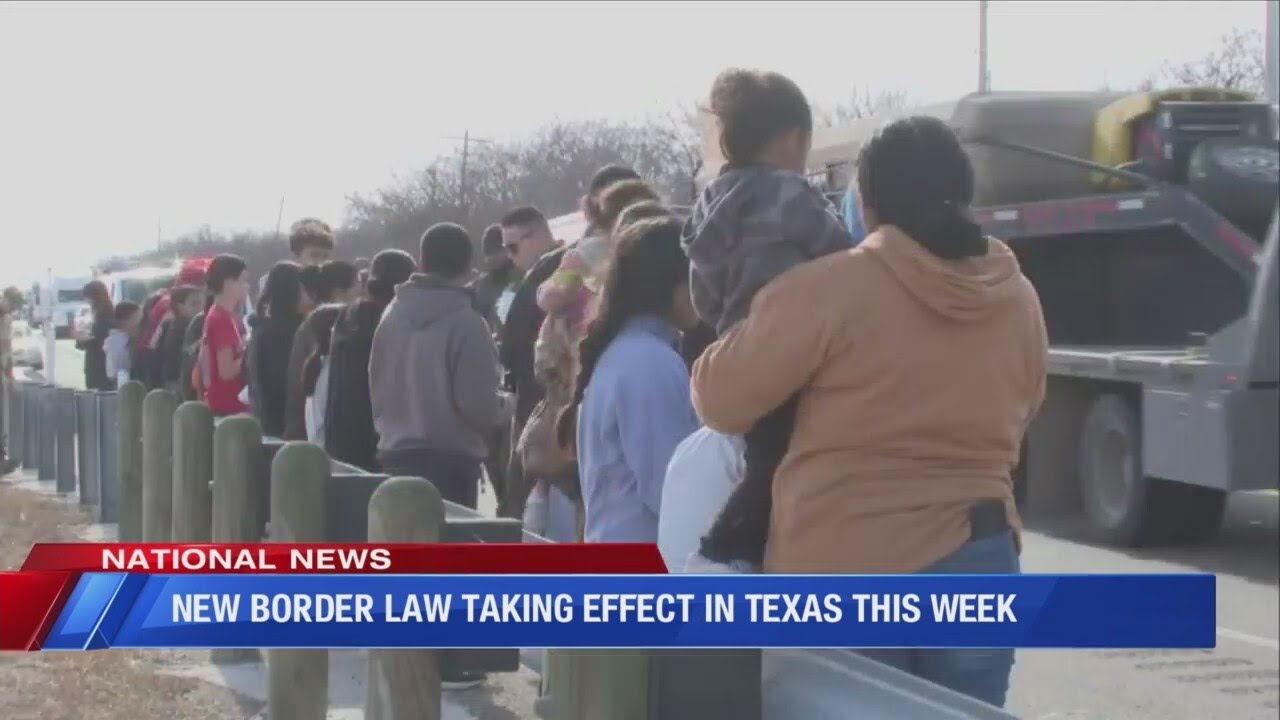 New border law taking effect in Texas this week - YouTube