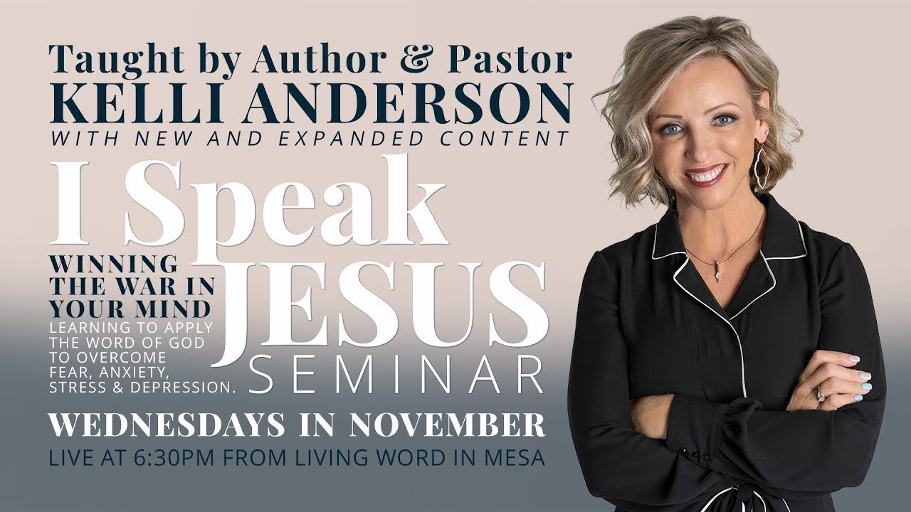 I Speak Jesus Seminar: Week 2 | Pastor Kelli Anderson - YouTube