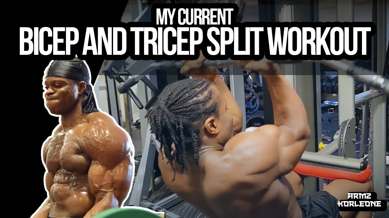 My Current BICEP and TRICEP SPLIT workout - YouTube