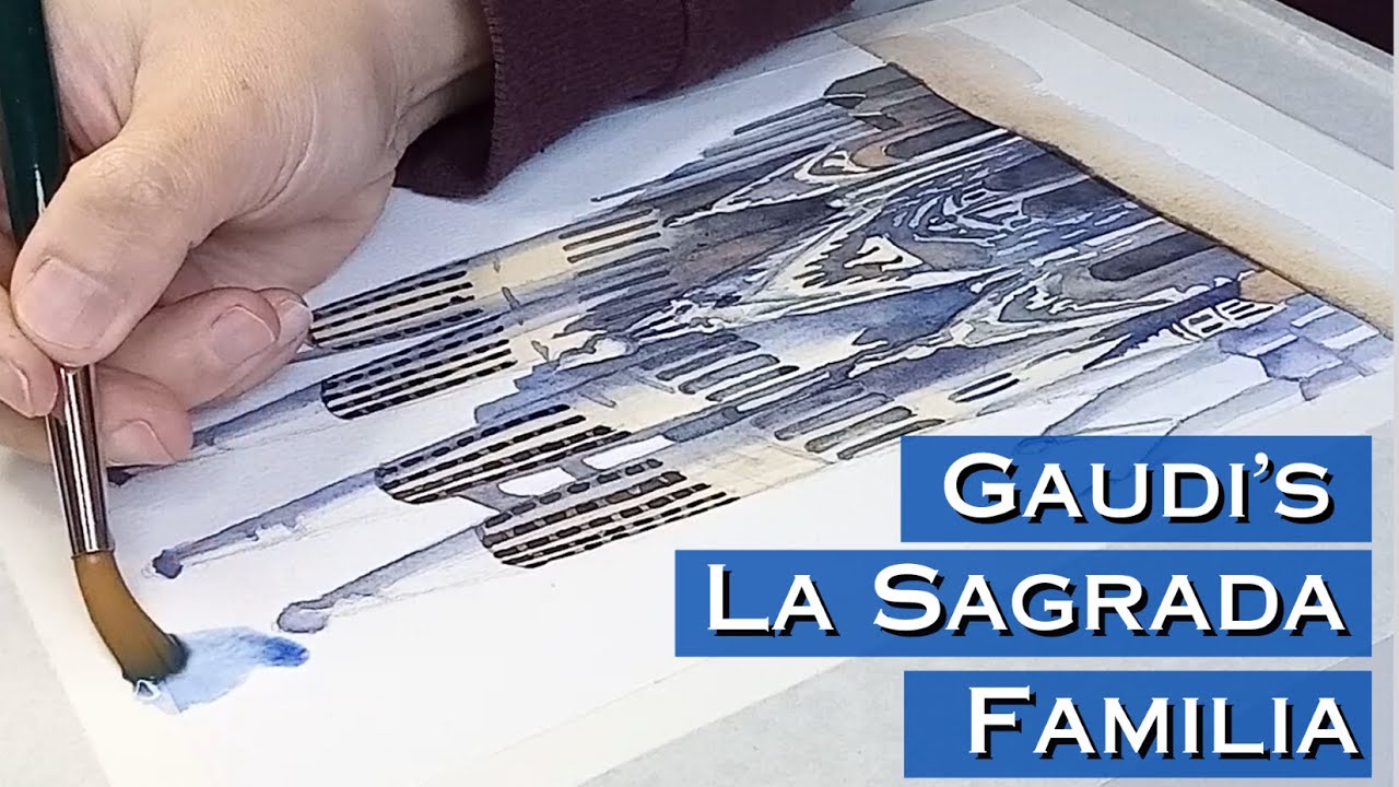 Painting Gaudi's La Sagrada Familia| Simplifying complicated ...
