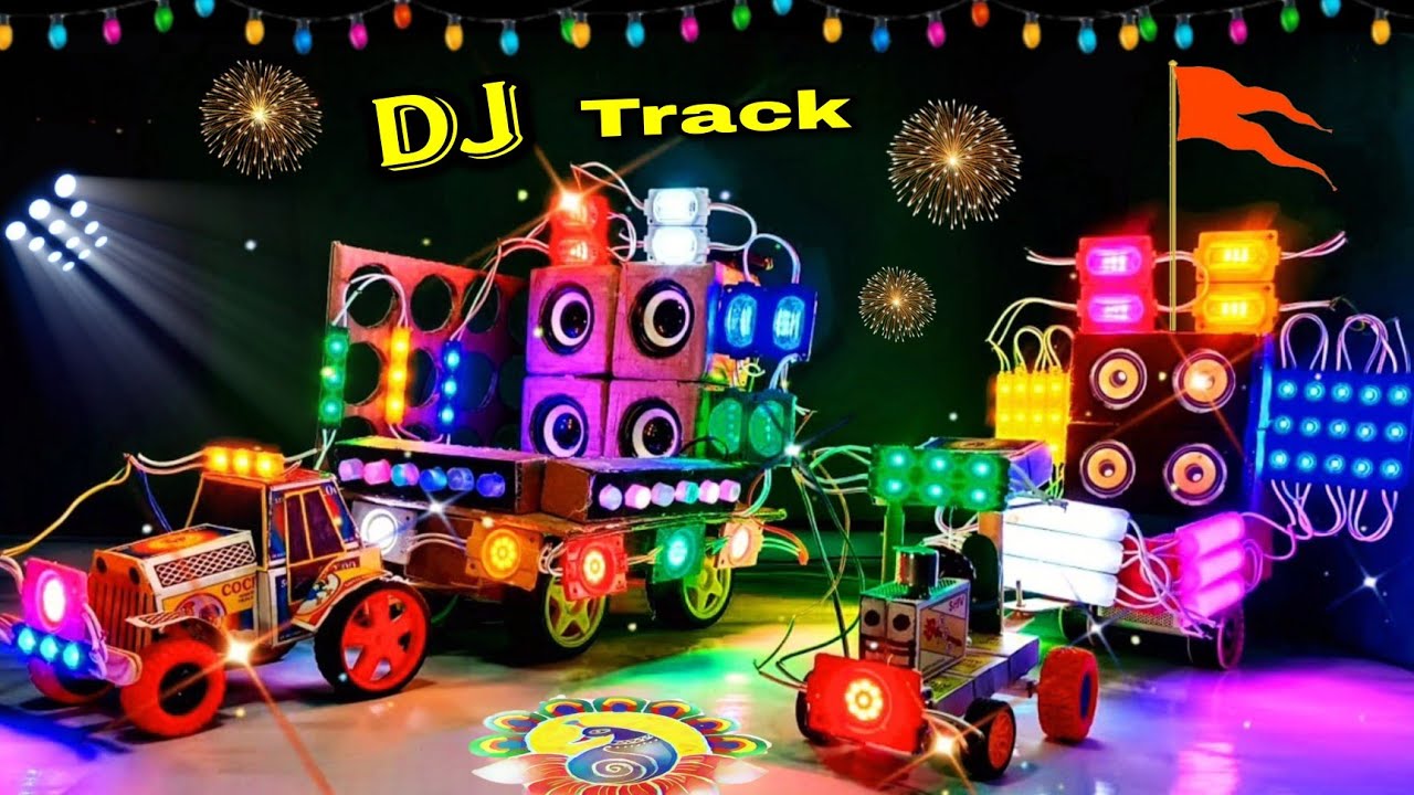 DIY mini dj car vs big dj Gouri Moorti Mini dj truck at home and ganesh ...