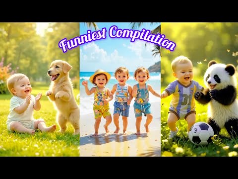 Cute Baby Funny Moments | Cutest Laughs and Reactions!! 🤣🤣