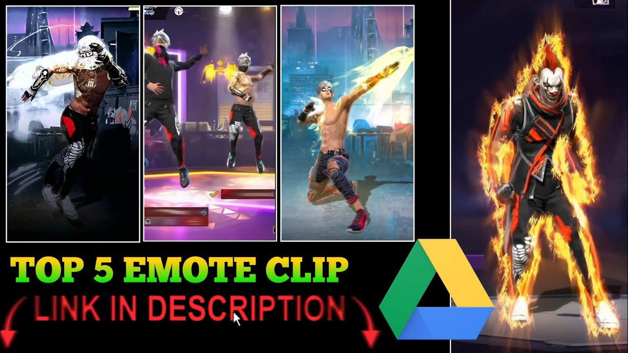 TOP 5 HD QUALITY CLIPS 💖🎀 || NEW TREND FF | FF CLIP | TOP 5 EMOTES ...