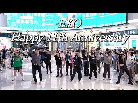 [EXO(엑소)] KPOP RANDOM DANCE TO 'EXO' SONGS | HAPPY 11TH ANNIVERSARY | HANGZHOU, CHINA