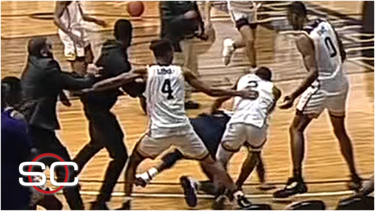 A brawl breaks out during handshakes between Jackson State and Prairie ...