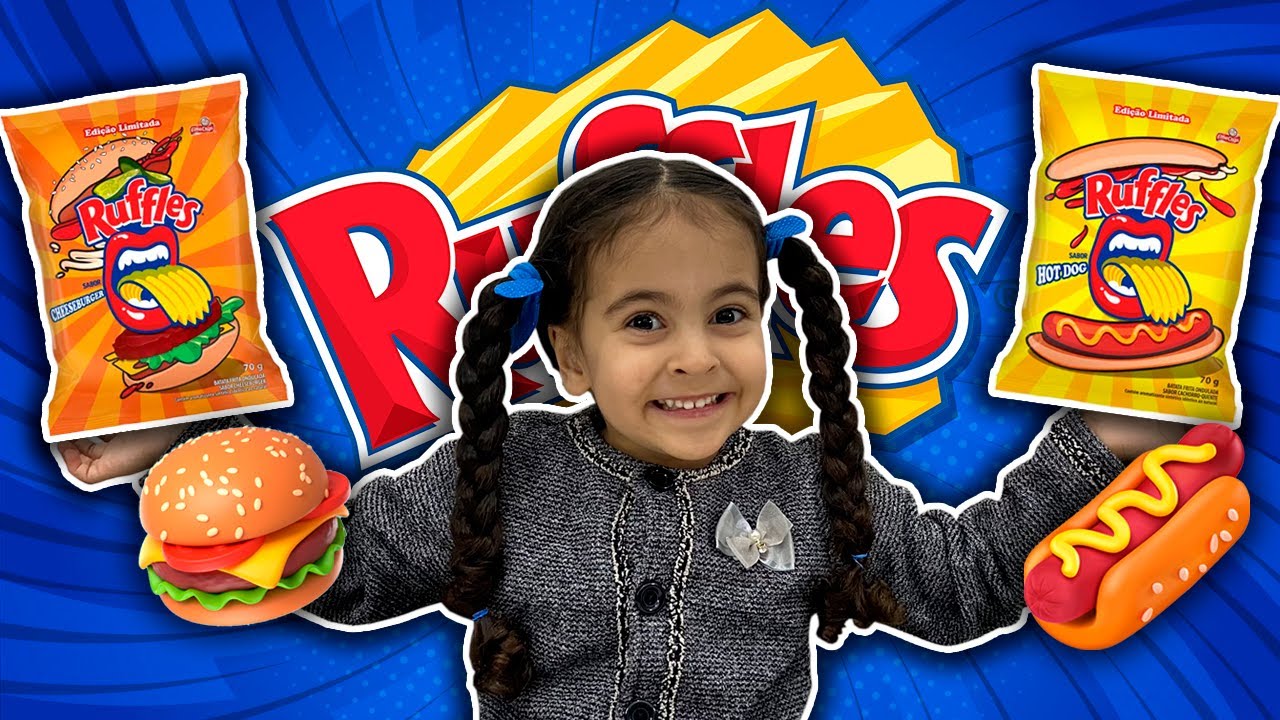 🤪 PROVEI AS NOVAS RUFFLES 🍟- HOT DOG E CHEESEBURGER - SERÁ QUE É BOM ...