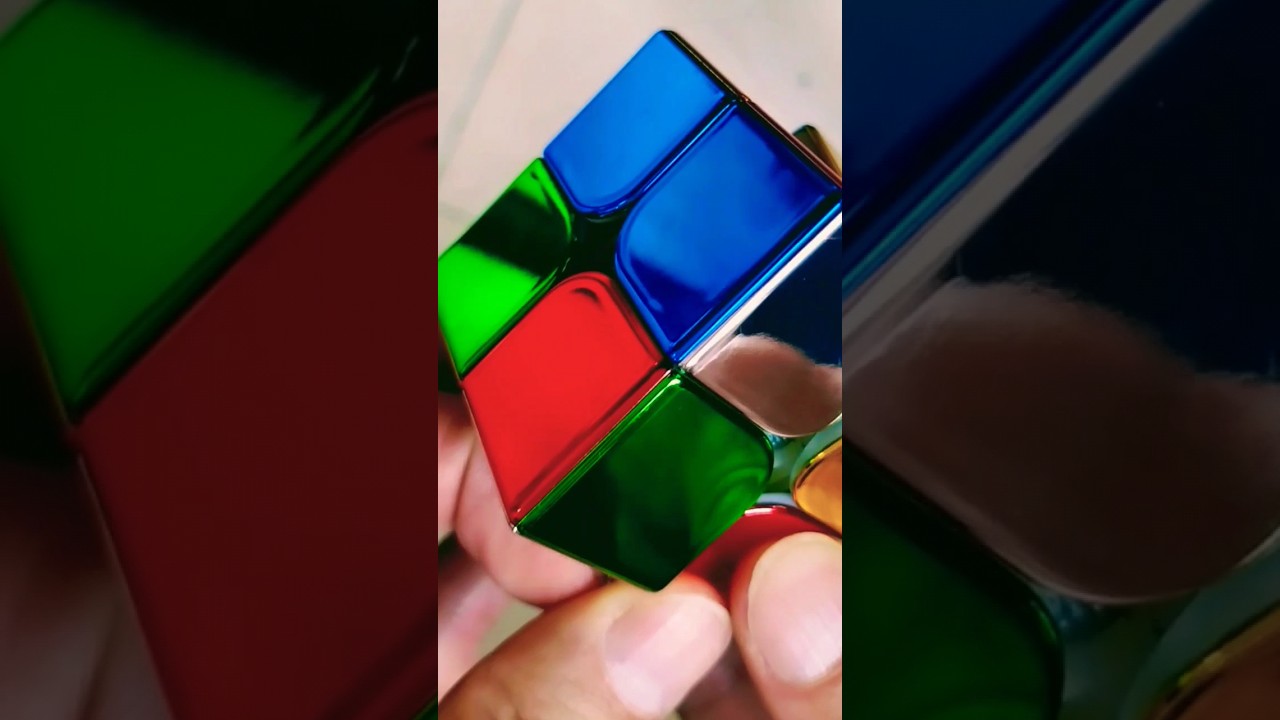 Cubo espejo. Giros y armado de un cubo Espejo 2*2. lindos colores se ...