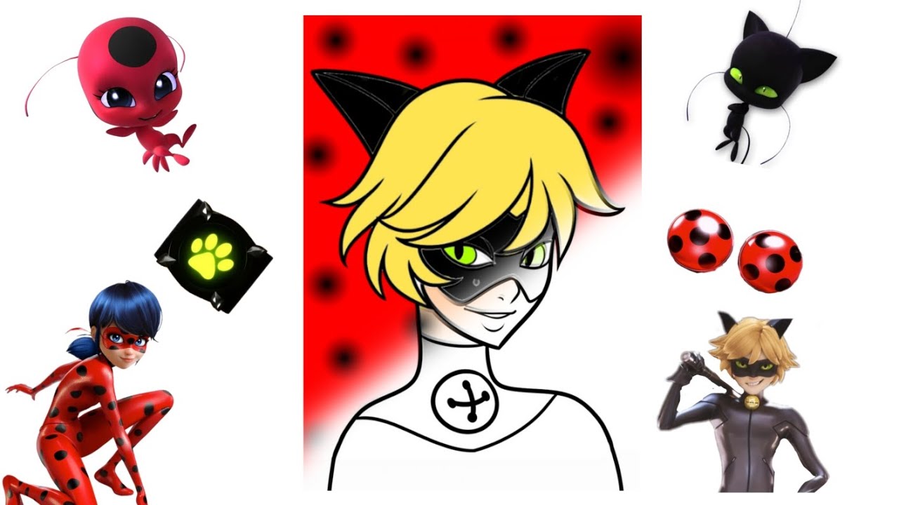 super cat coloring page from the cartoon "lady bug and super cat" - YouTube