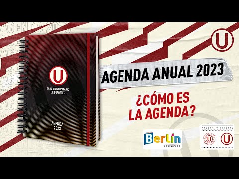 AGENDA CLUB UNIVERSITARIO DE DEPORTES | EDITORIAL BERLIN | 100% COMPLETO #universitariodedeportes