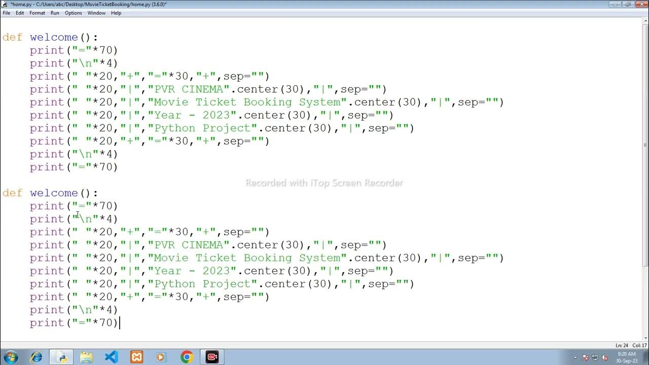 Movie Ticket Booking | Python Project | Pymysql | Database Part-I | ISHIM CODE - YouTube