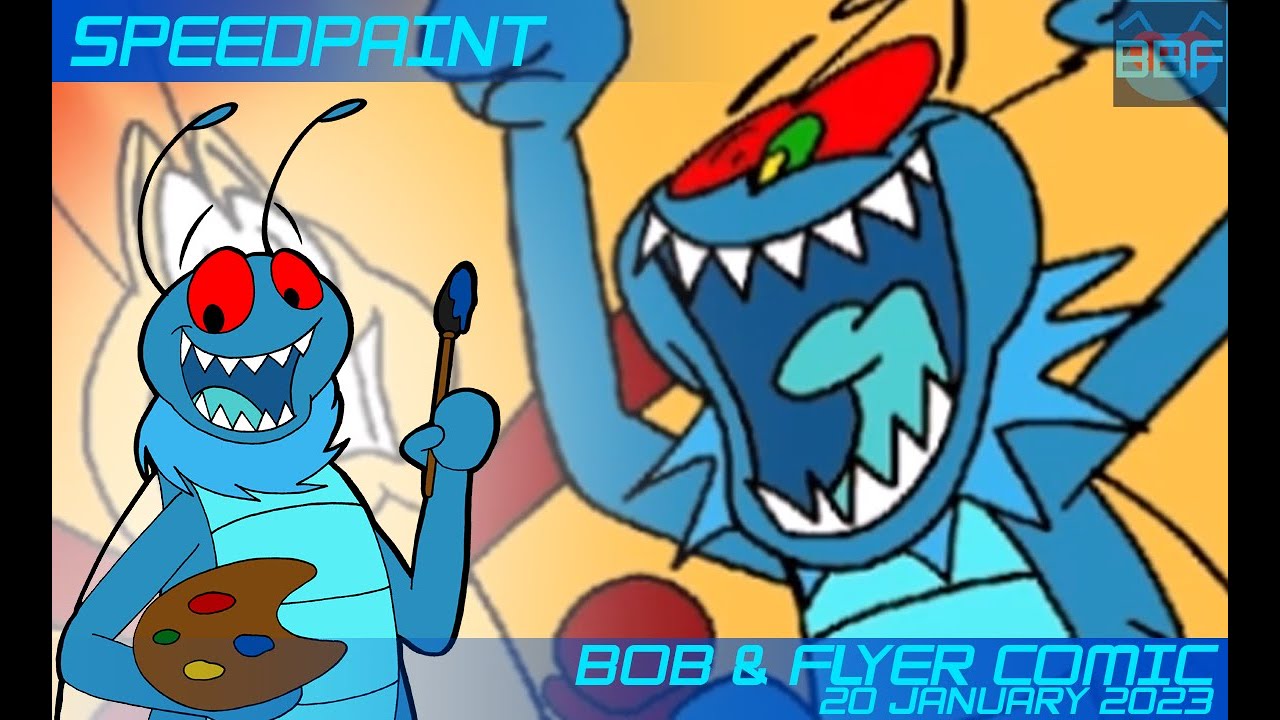 Speedpaint: Bob & Flyer Comic - 20/01/2023 - YouTube