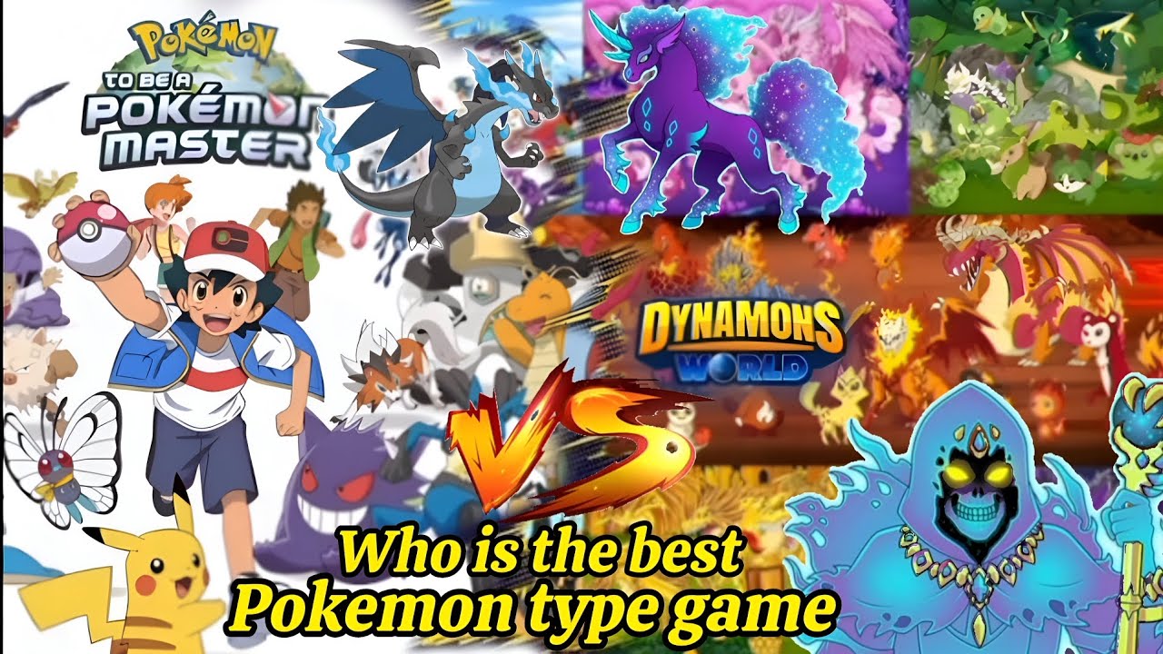 POKEMON VS DYNAMONS WORLD || DYNAMONS WORLD EVOLUTION || POKEMON TYPE ...